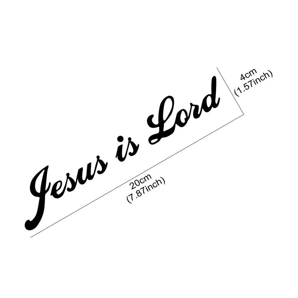 Jesus is Lord Car Vinyl Decal – JIG